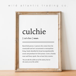 Printable Culchie Definition Print Norn Iron / Irish Slang, Sayings ...