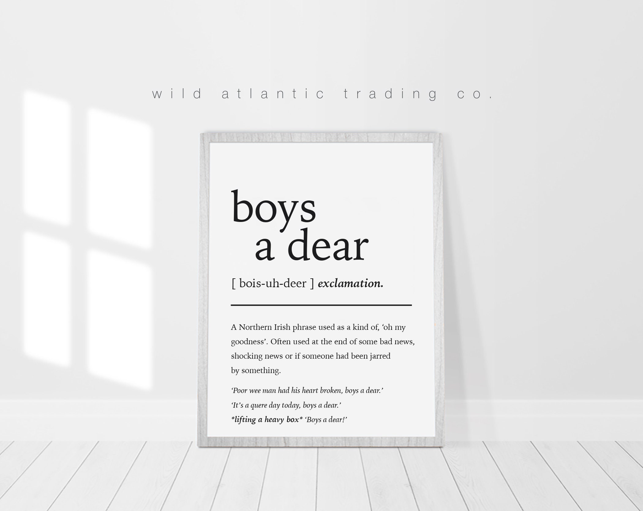 Printable Boys a Dear Definition Print Norn Iron / Irish Slang, Sayings ...