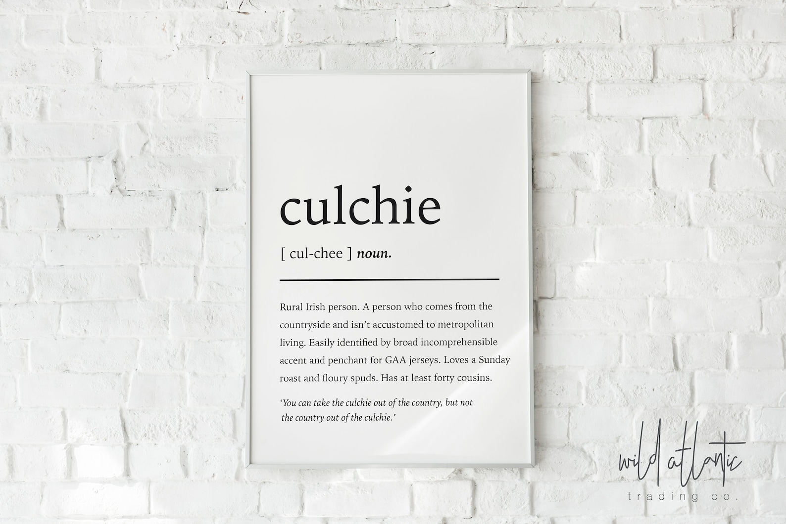 Printable Culchie Definition Print Norn Iron / Irish Slang - Etsy