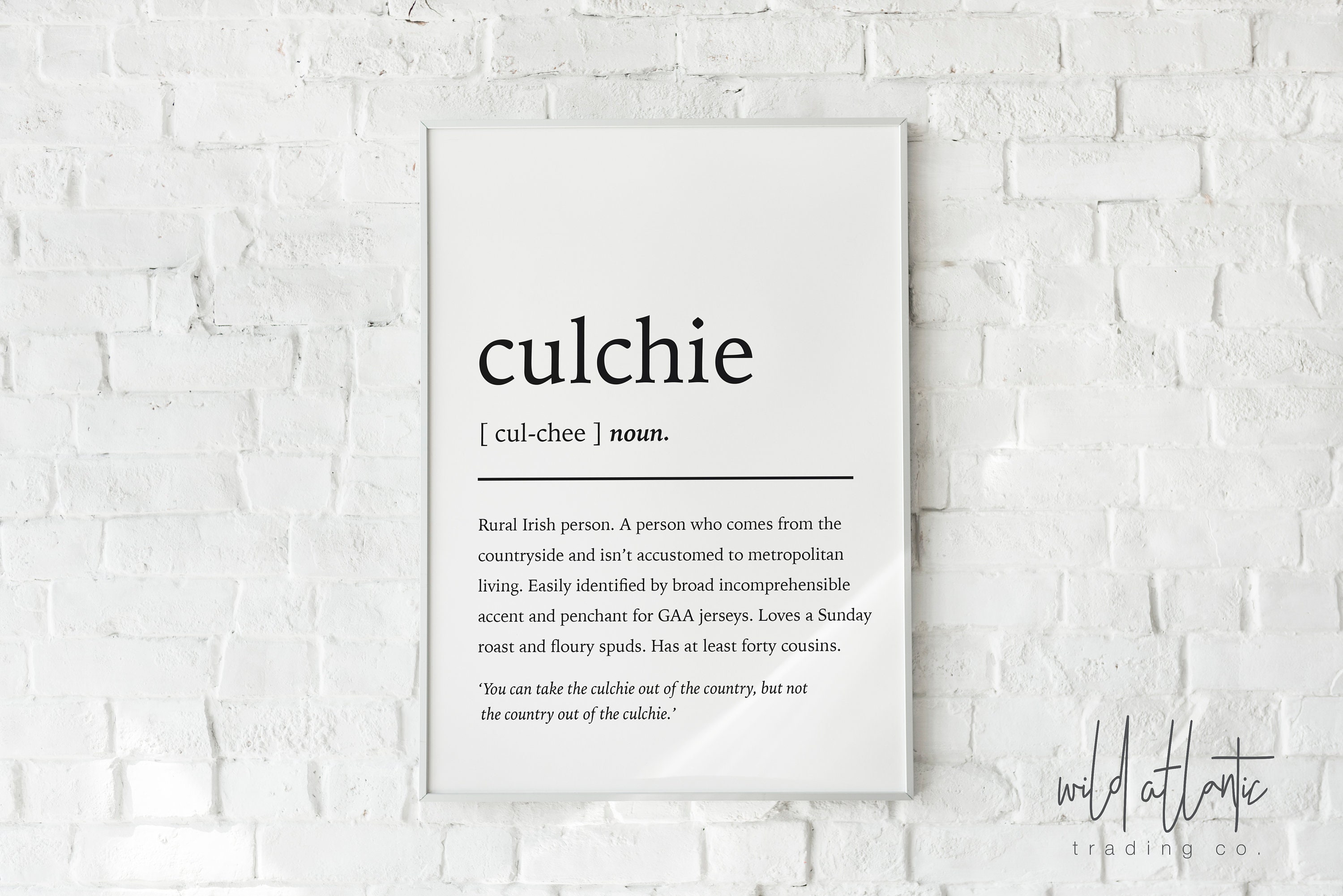 Printable Culchie Definition Print Norn Iron / Irish Slang - Etsy Australia