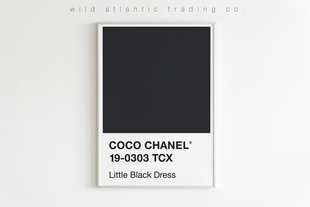 Printable Coco Chanel Color Swatch Poster, Inspired Color Palette ...