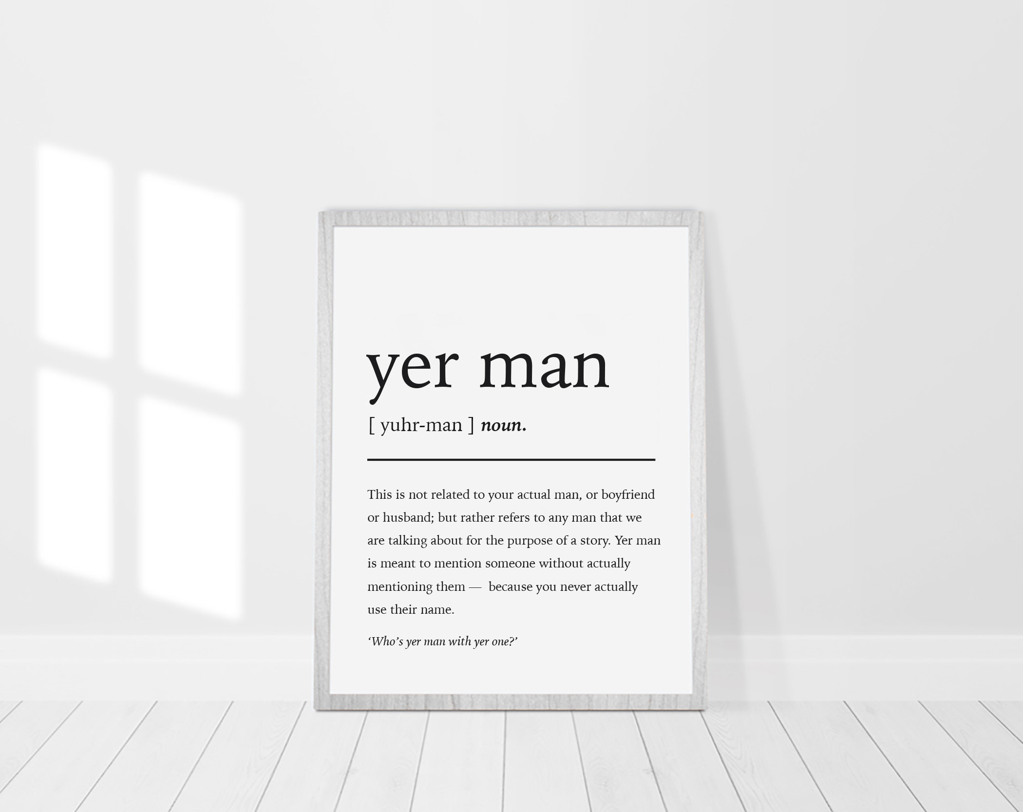 Printable Yer Man & Yer One Definition Prints Norn Iron - Etsy UK