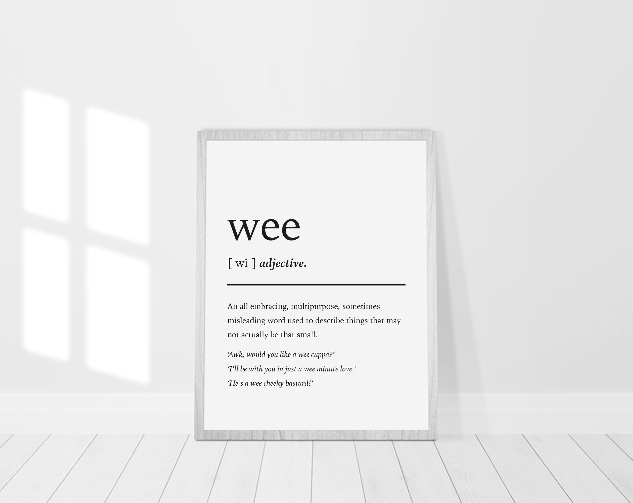 Printable Wee Definition Print Norn Iron / Irish Slang - Etsy Australia