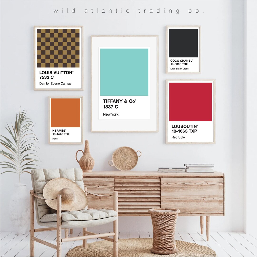 Printable High Fashion Gallery Wall Set of 5, DIGITAL DOWNLOAD, Fashion ...