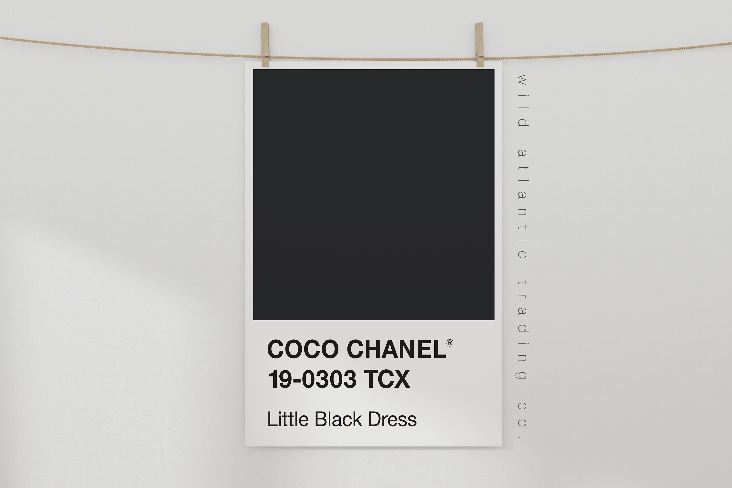 Printable Coco Chanel Color Swatch Poster Inspired Color - Etsy