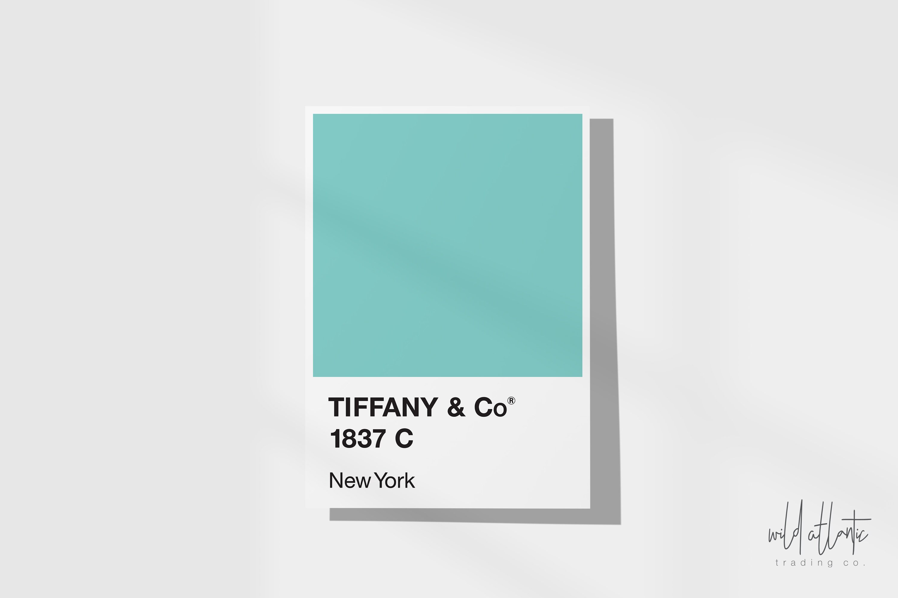 Printable Return to Tiffany Color Swatch Poster, Inspired Color Palette ...