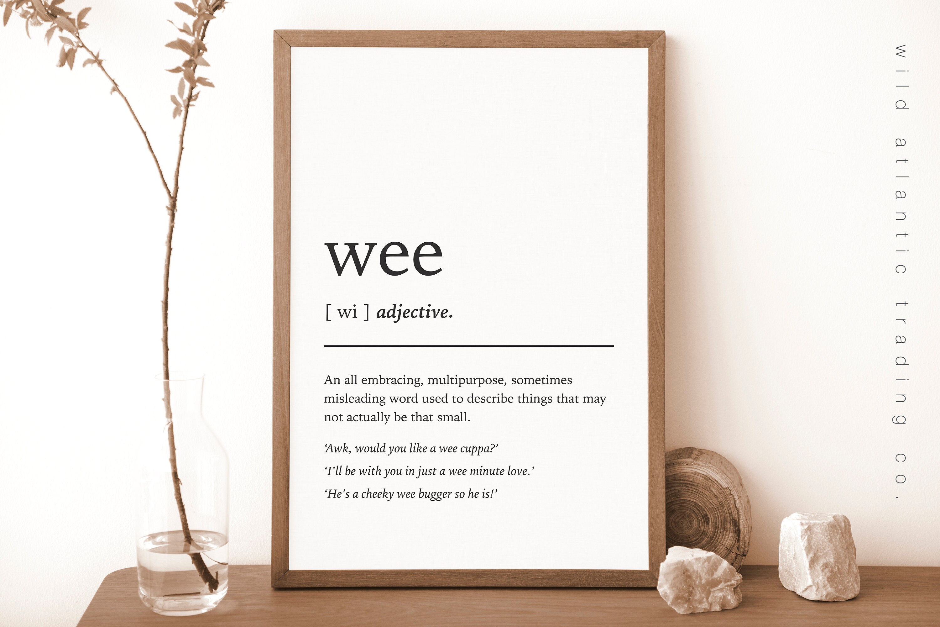 Printable Wee Definition Print Norn Iron / Irish Slang, Sayings Print ...