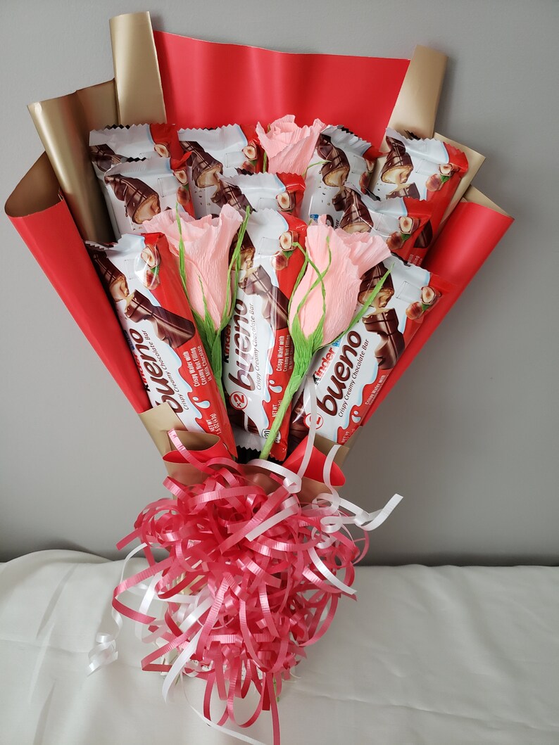 Kinder Joy Bueno Chocolate Bar Candy Bouquet Gift College Acceptance ...