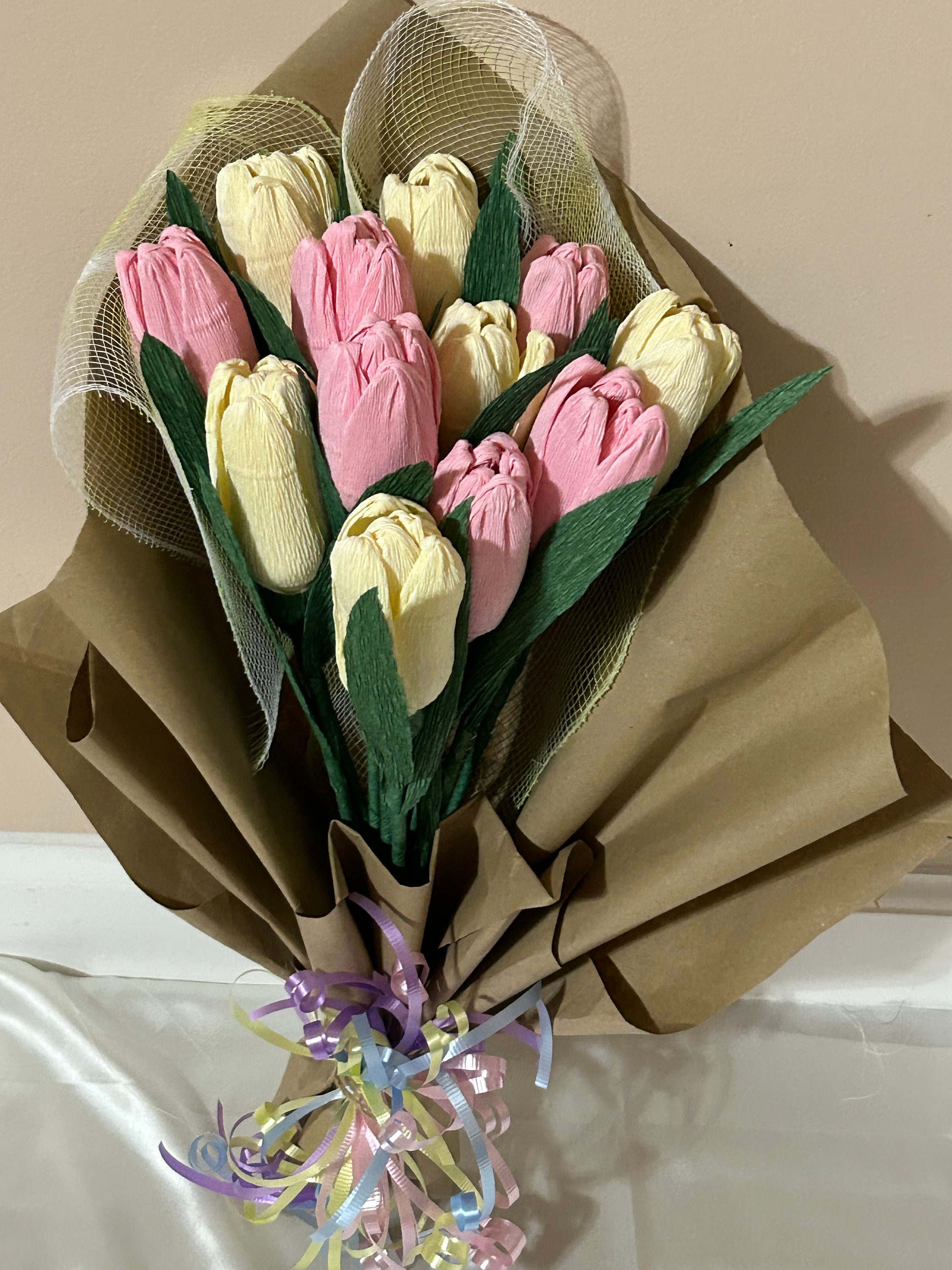 Tulip Ferrero Rocher Chocolate Bouquet Graduation , Mother's Day ...