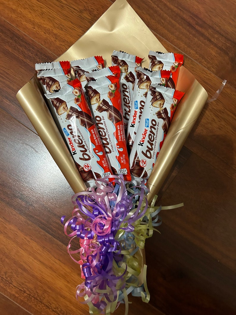 Kinder Joy Bueno Chocolate Bar Candy Bouquet Gift College Acceptance ...