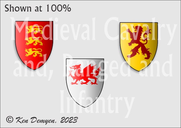 Medieval Game Counter Icons - Top View - Etsy