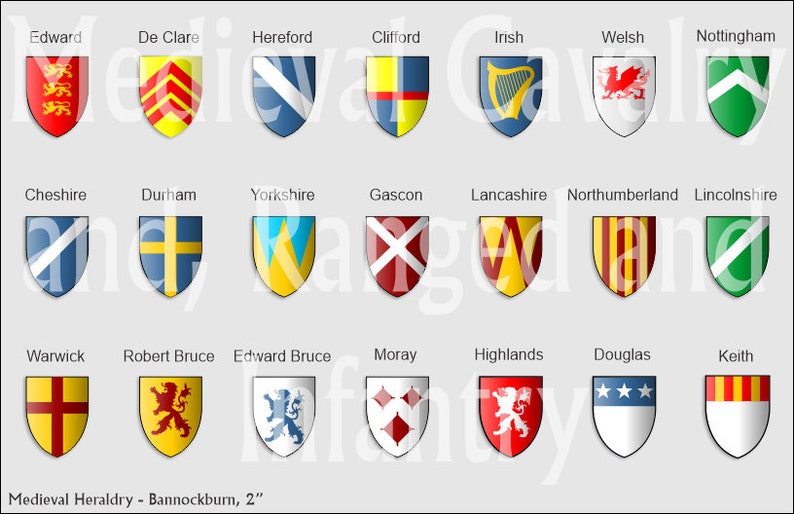 Medieval Game Counter Icons - Top View - Etsy