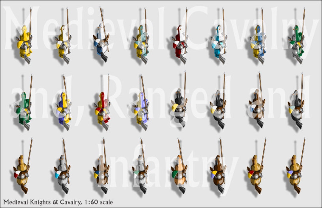 Medieval Game Counter Icons - Top View - Etsy