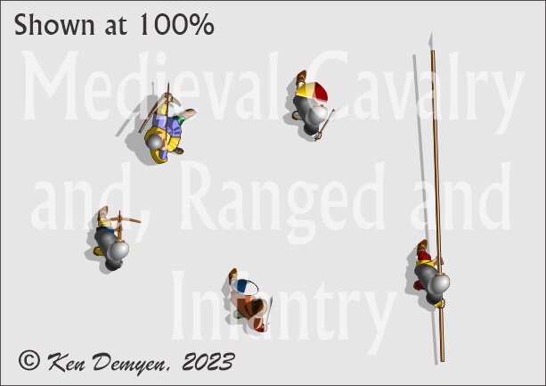 Medieval Game Counter Icons - Top View - Etsy