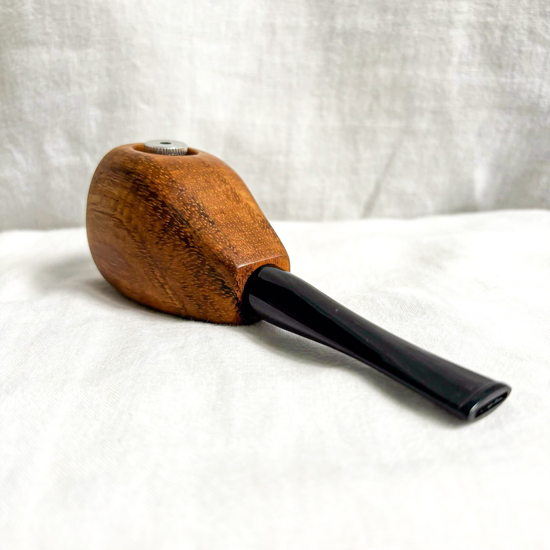 Hawaiian Curly Koa Wood Pipe With Metal Bowl, Hand Carved in Hawaii - Etsy