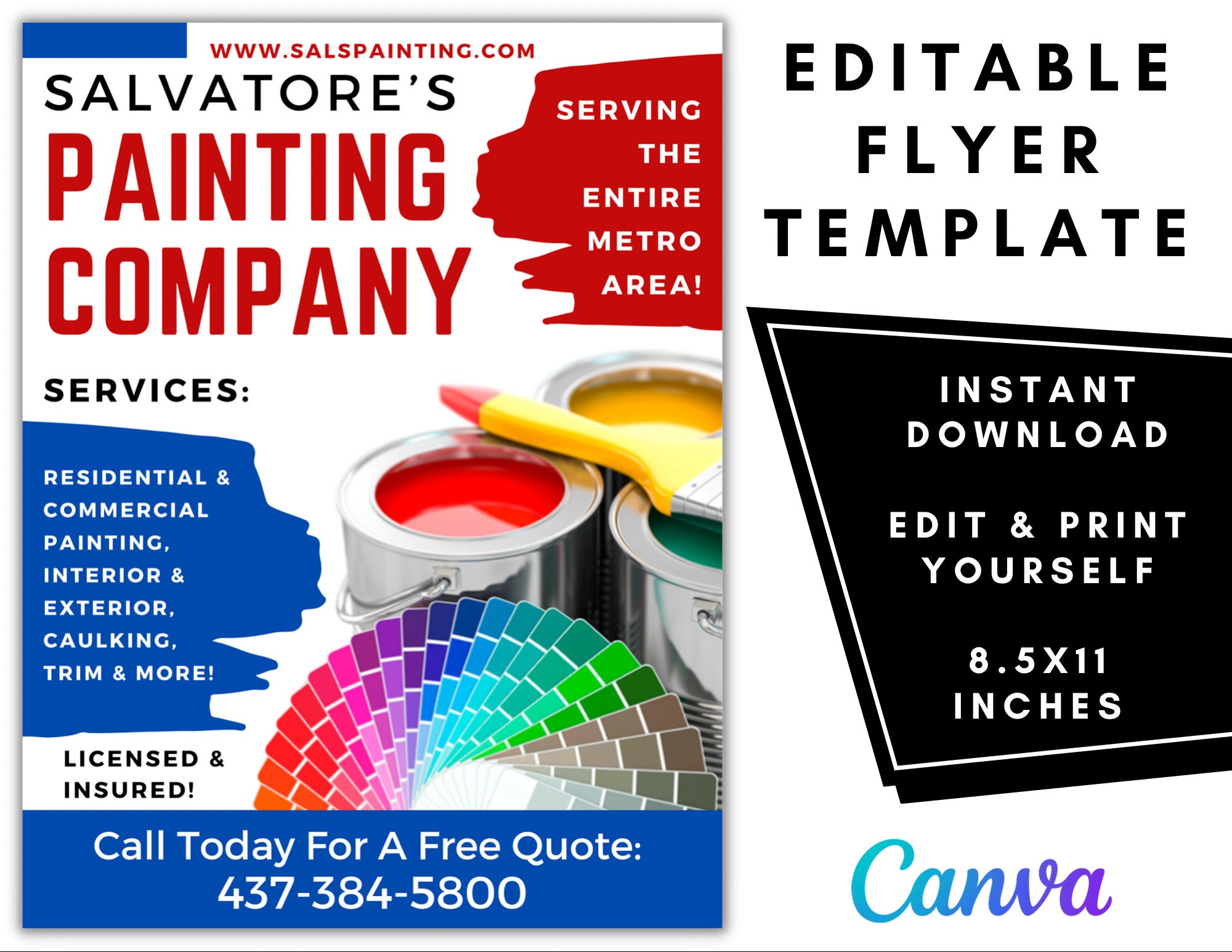 Interior Painting Sales Flyer