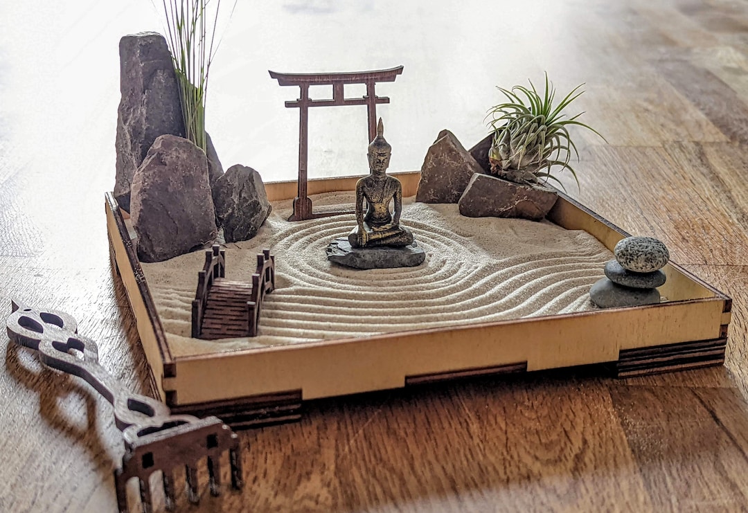 Gift, Zen Garden Rectangular With Ganesha or Buddha, DIY Set With ...