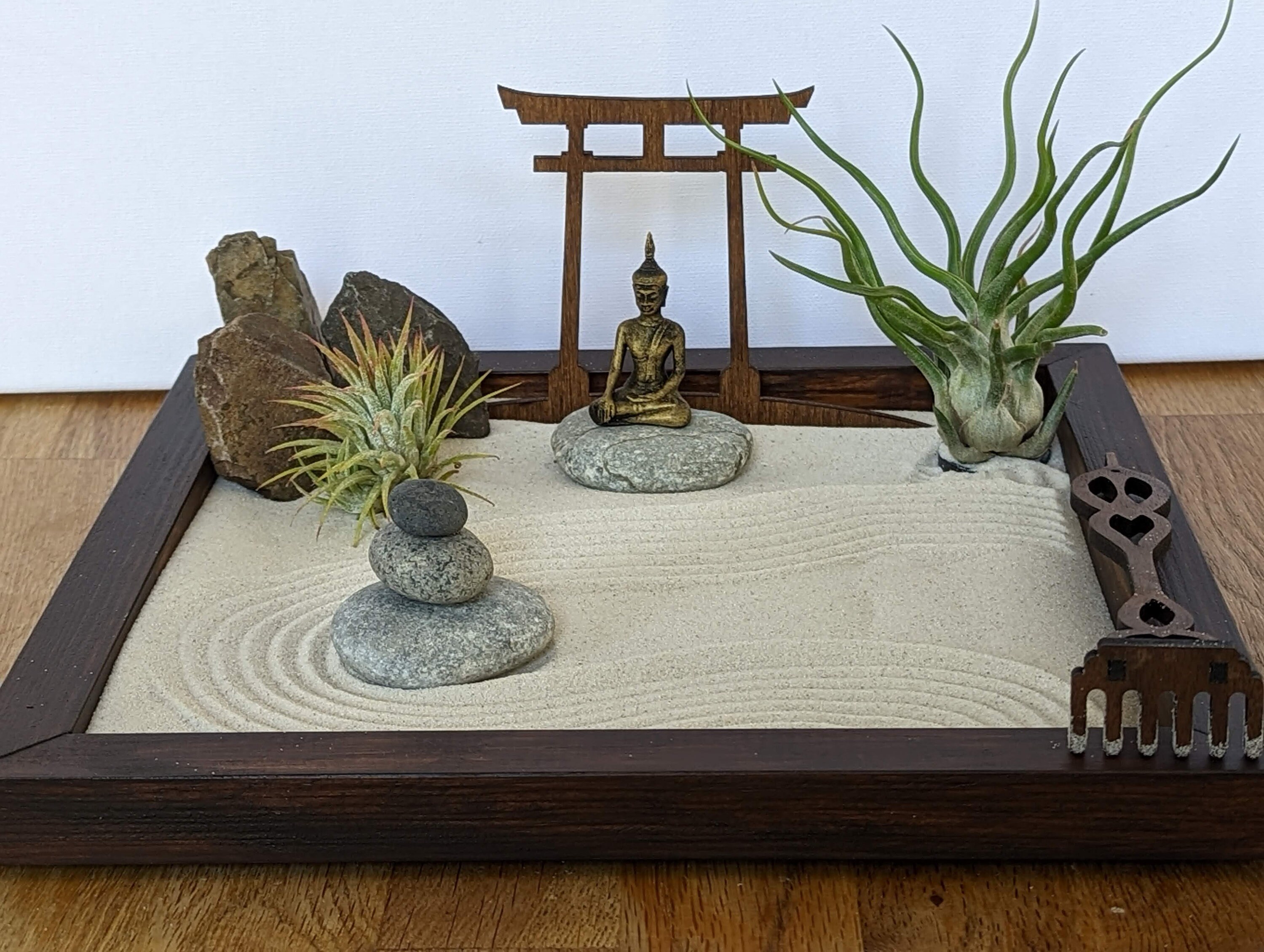 XL Large Zen Garden Made of Oiled FSC Solid Wood With Buddha/ganesha ...