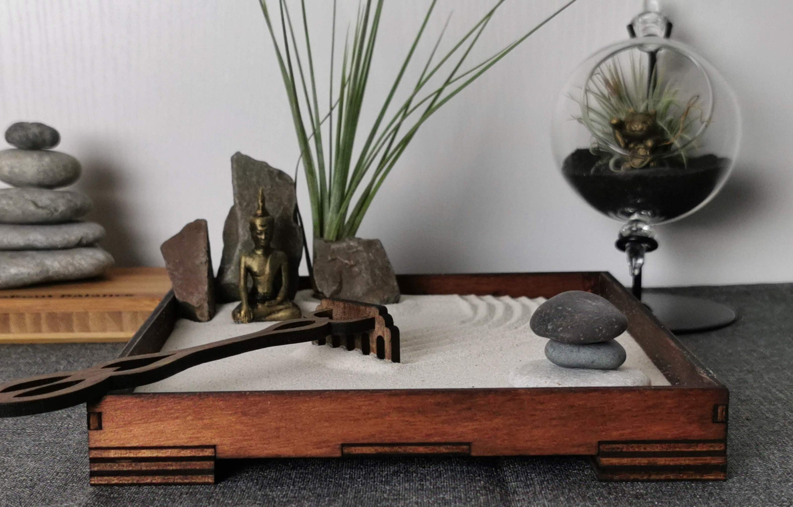Gift Zen Garden Rectangular With Ganesha or Buddha DIY Set - Etsy
