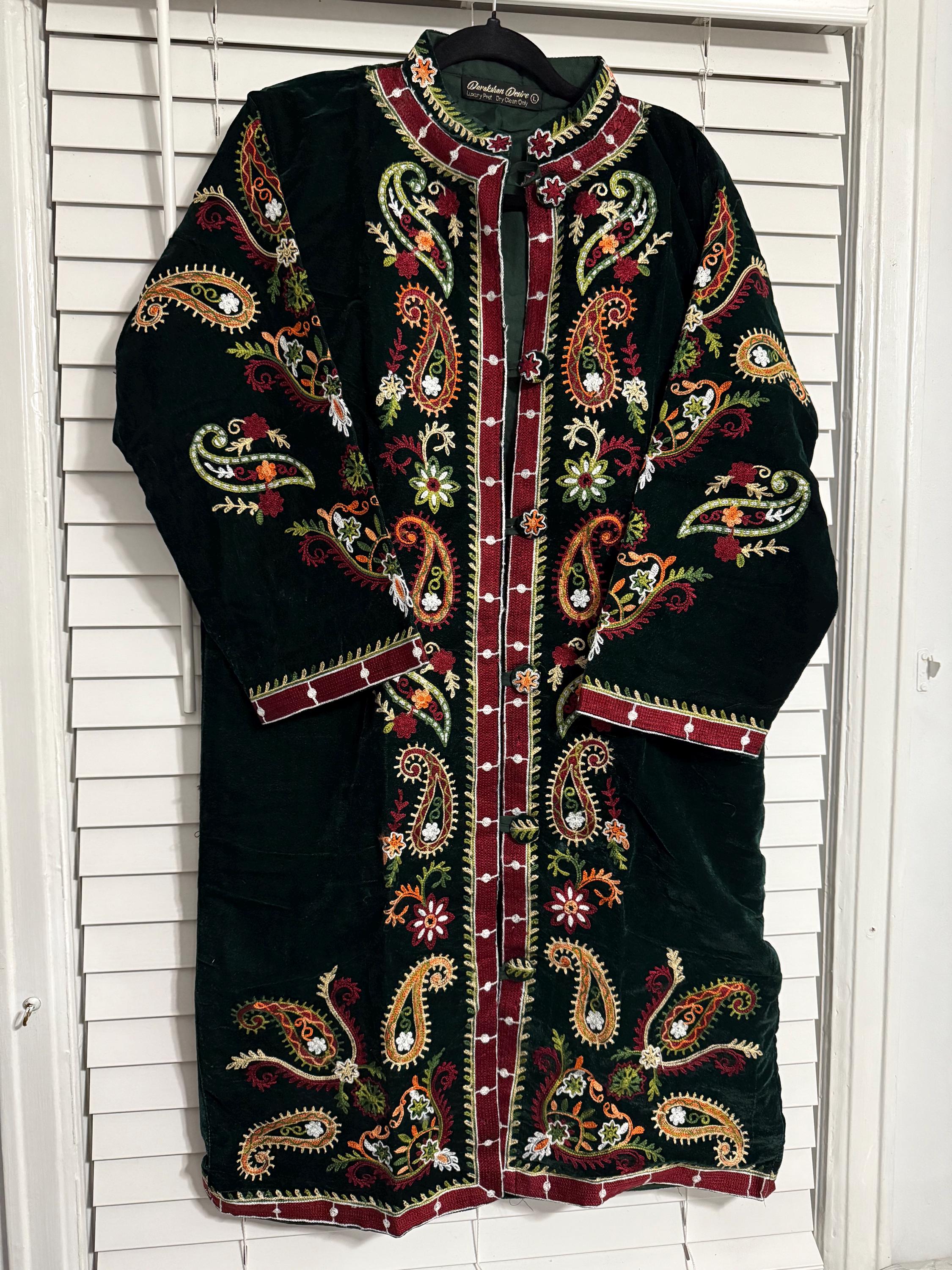 Velvet Kashmiri Coat - Etsy