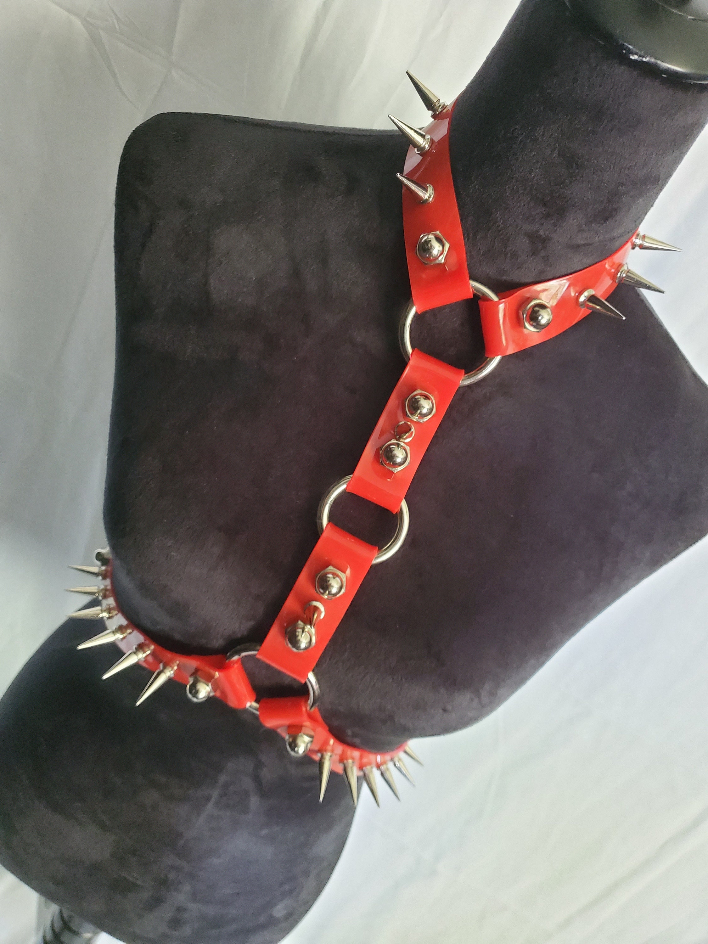 Suffering Spiked Chest Harness - Etsy