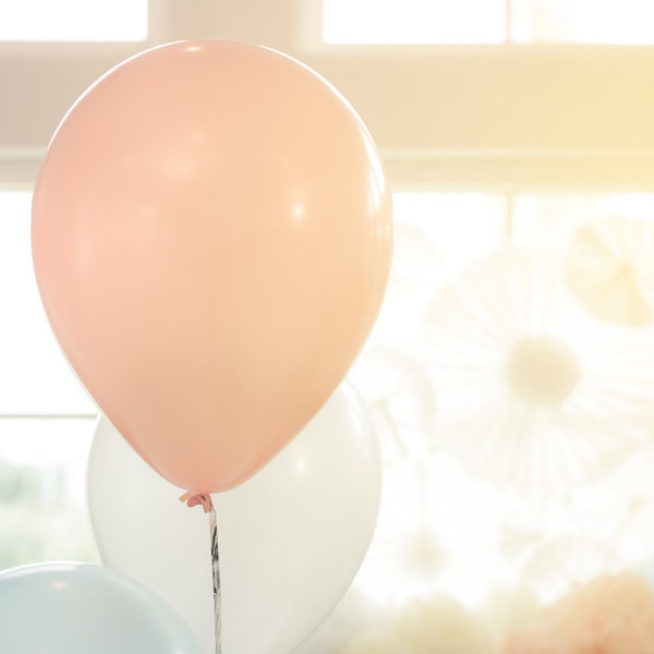 Peach Balloons - Etsy