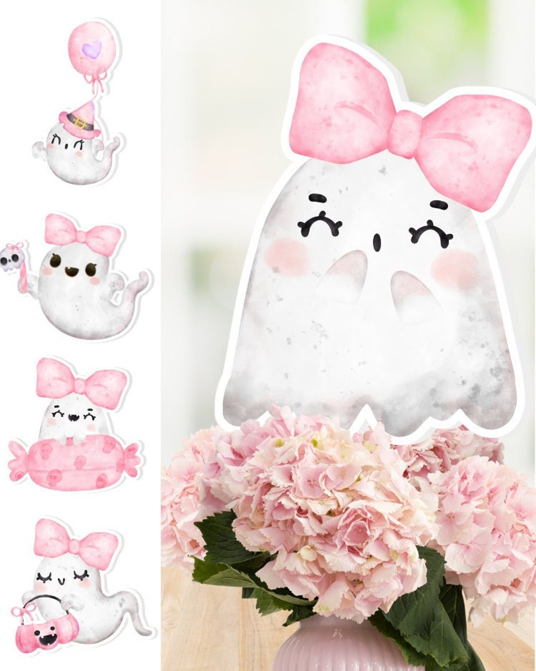 Pink Ghost Party Props, Coquette Halloween Birthday Party, Boo-tiful ...