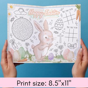 Easter Coloring Page, Spring Bunny Party, Activity Sheet, Printable ...