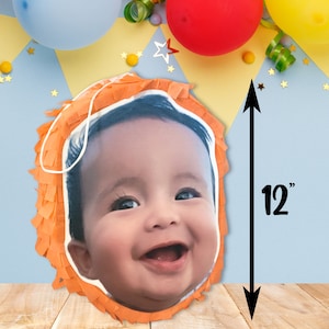 Face Mini Piñata, Personalized Birthday Party Piñata, Custom, Kids ...