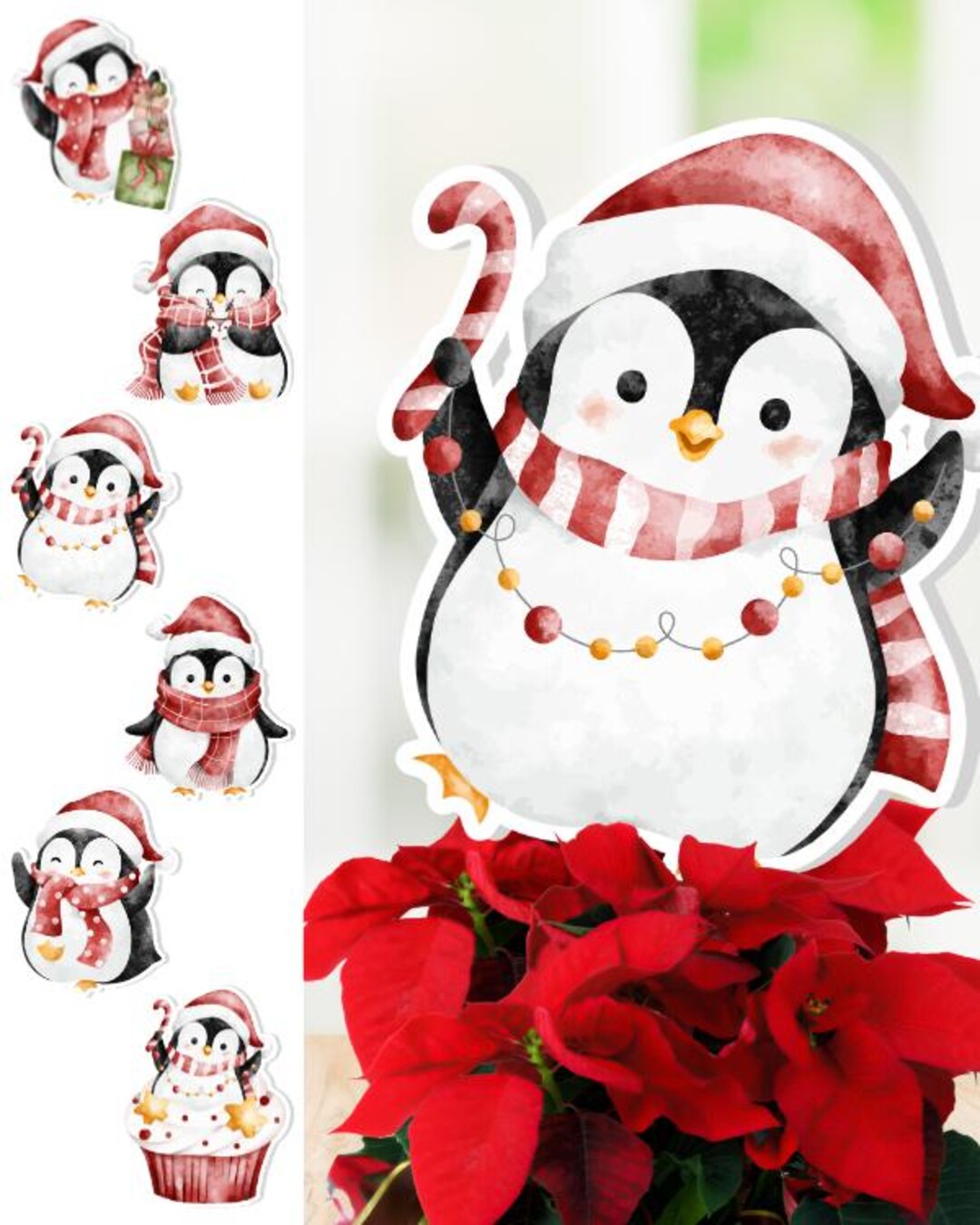 Holiday Penguins Party Props, Christmas Centerpieces, Party Foam ...