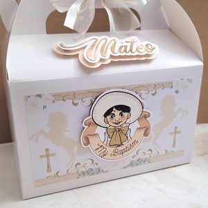 Baby Charro Baptism Party Favor Boxes, Personalized, Charrito Treat ...