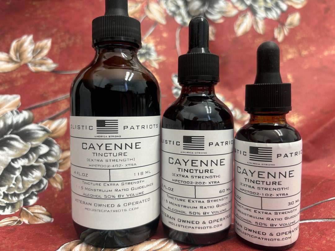Cayenne Tincture [capsicum Cayenne Pepper] [extra Strength] - Etsy