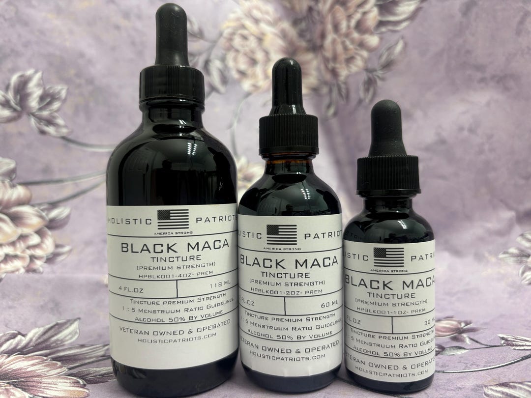 Black MACA Root Tincture [lepidium Meyenii] [premium Strength] - Etsy