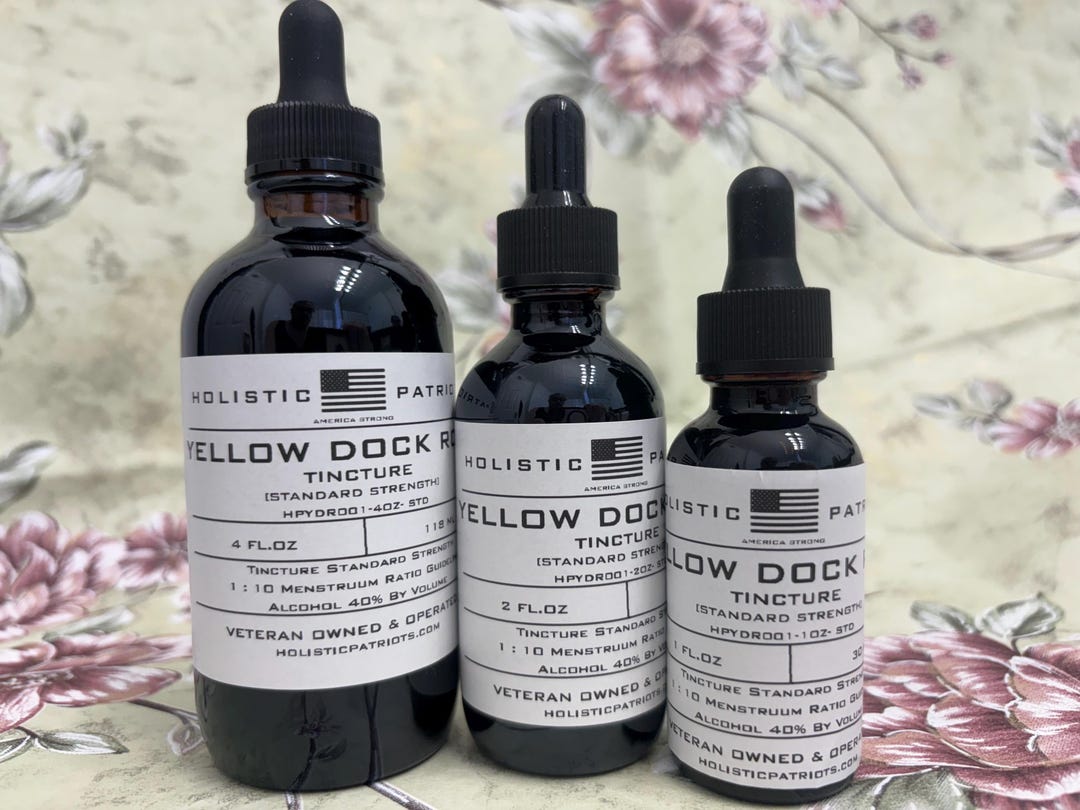 Yellow Dock Root Tincture [rumex Crispus] [standard Strength] - Etsy