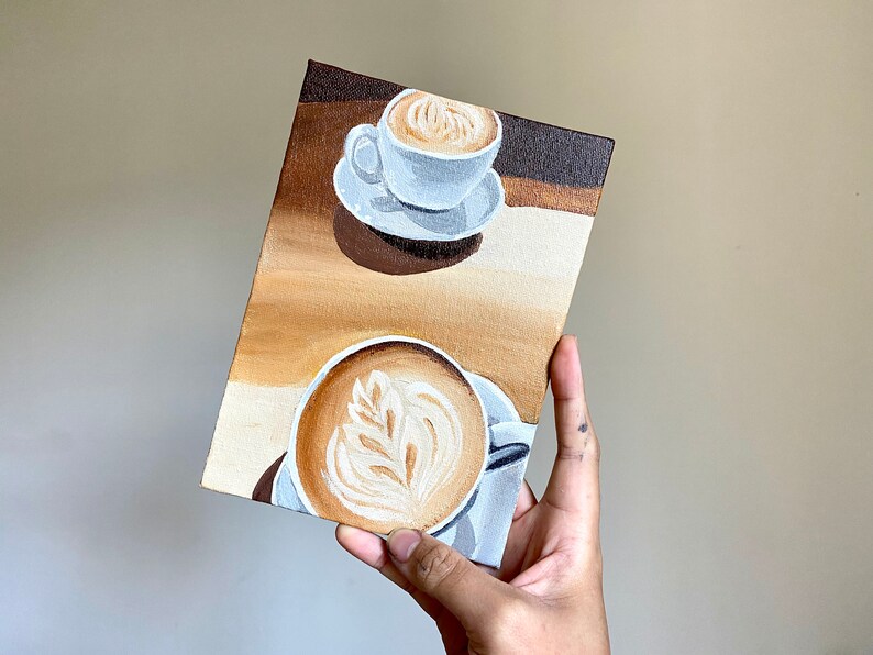 6/30 Mocha for Two Please ORIGINAL ARTWORK 5 X - Etsy