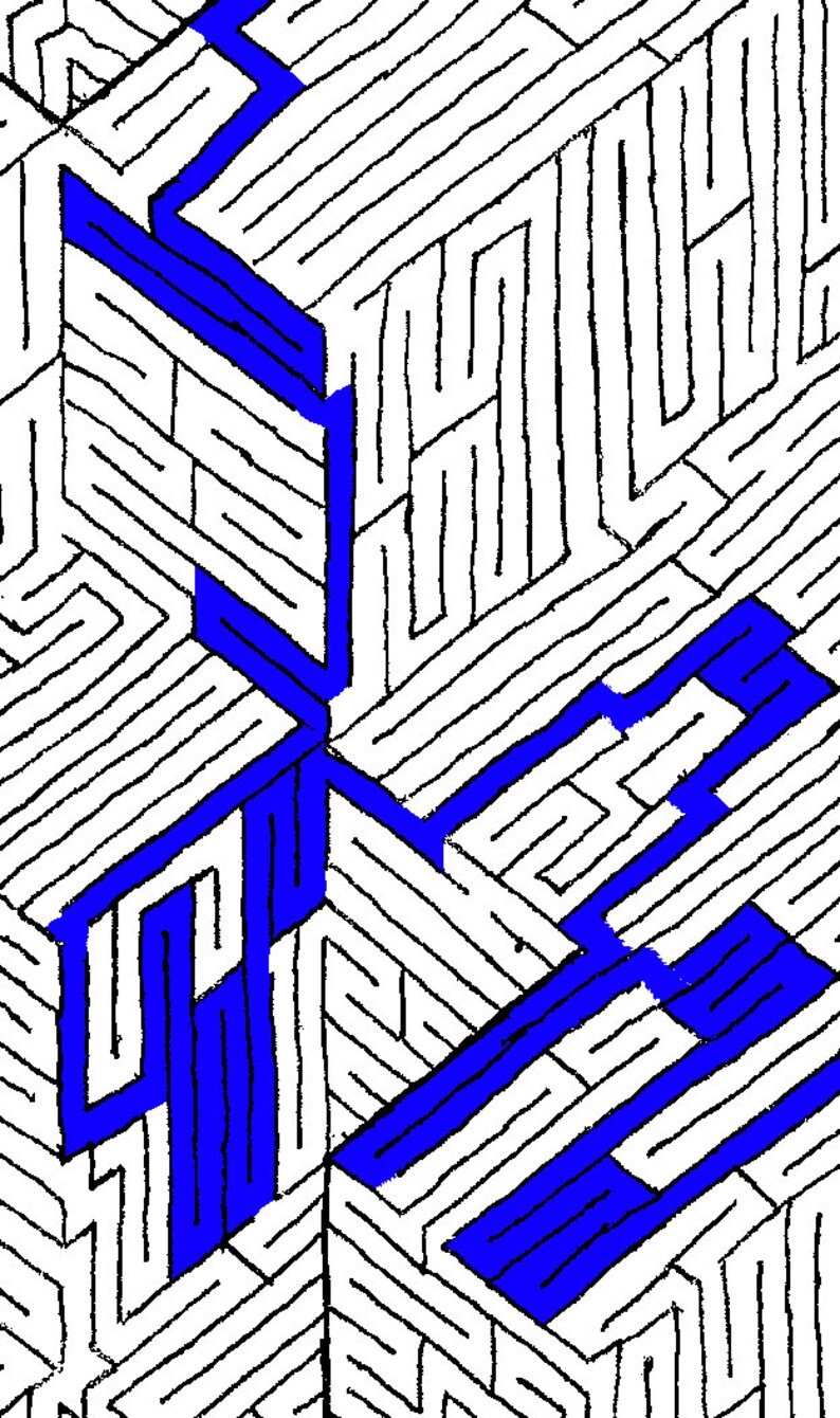 M. C. Escher Inspired Hand Drawn 3D Maze - Etsy