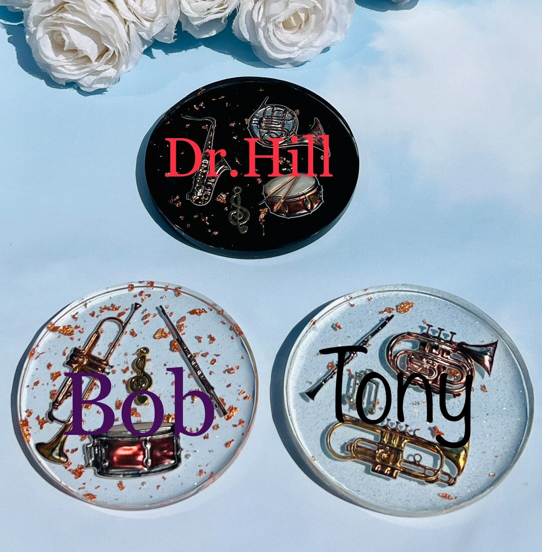 Music Teacher Coaster/paperweights, Teacher Gift, Teacher Appreciation ...