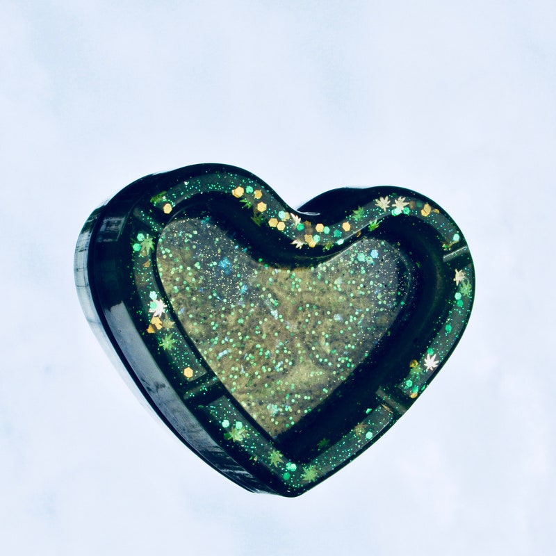 Resin Heart Ashtray - Etsy