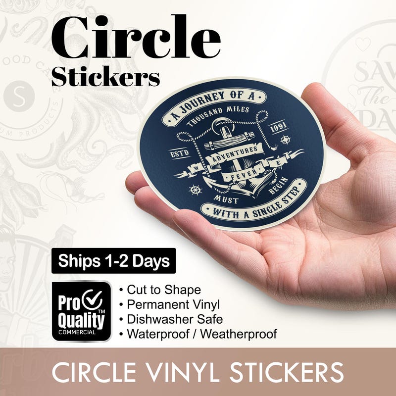 Circle Shapes Sticker - Etsy