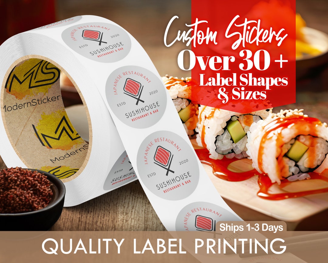Product Labels/sticker on A Roll: We Print Your Design Premium Gloss ...