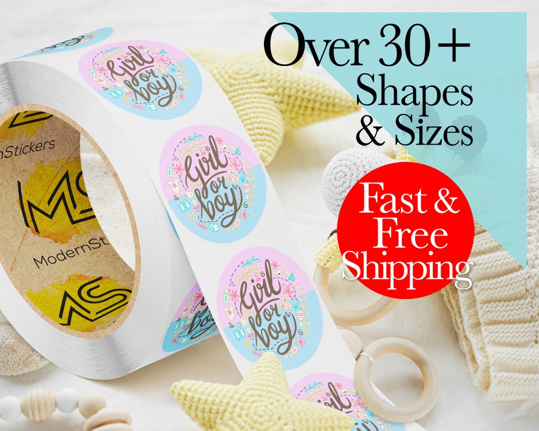 Roll Labels Stickers Custom: We Print Your Design Premium - Etsy