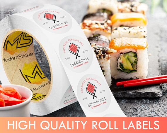Product Labels/sticker on A Roll: We Print Your Design - Etsy
