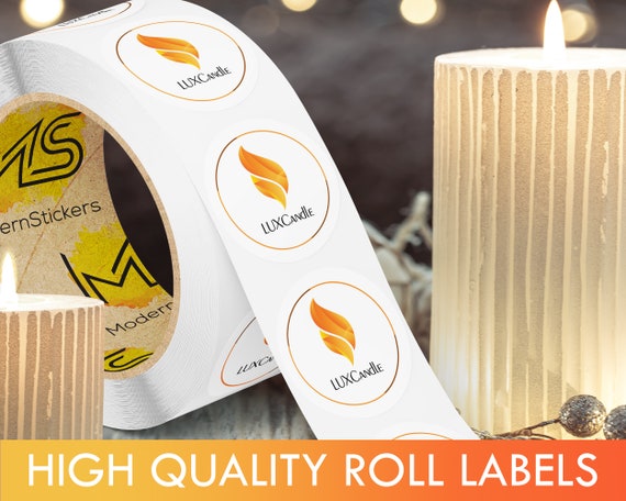 Custom Roll Labels Stickers: We Print Your Design Premium - Etsy