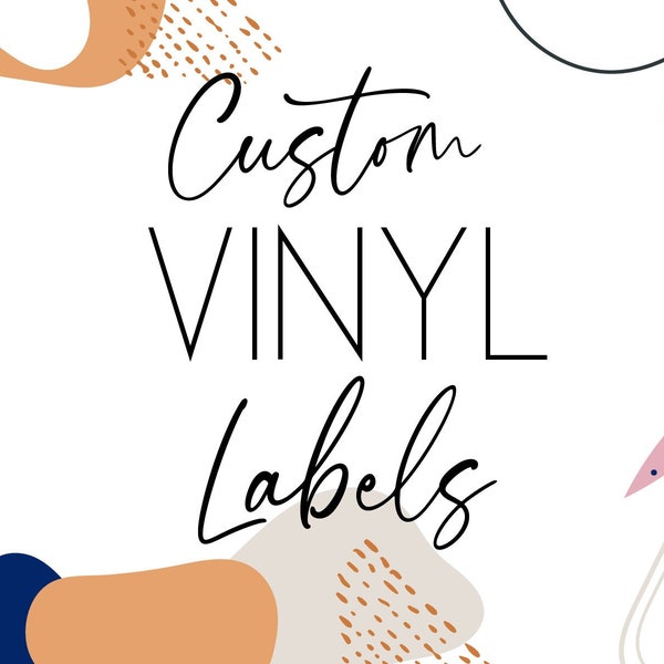 Vinyl Labels - Etsy