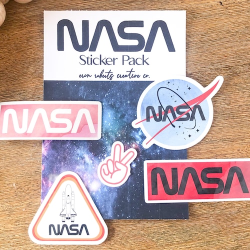 NASA Themed Sticker Set Waterproof Stickers for Laptops - Etsy