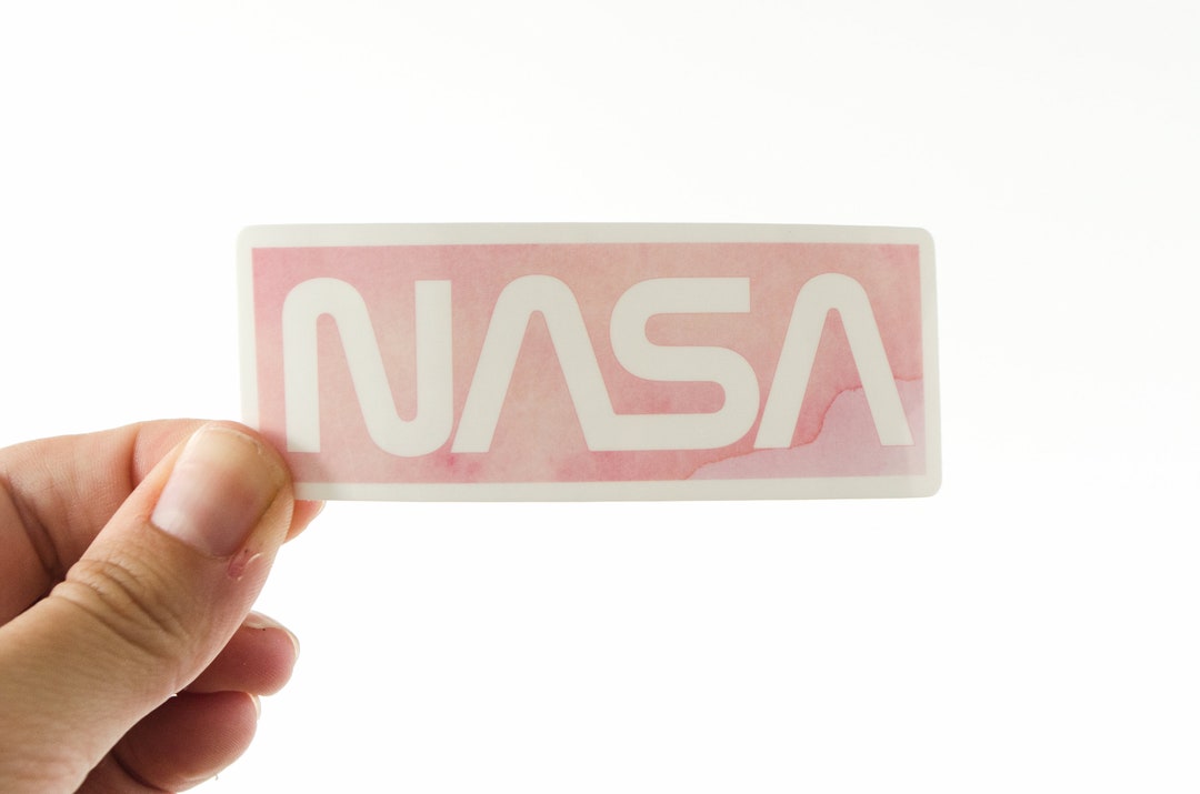 NASA Pink Worm Sticker Laptop Sticker, Water Bottle Sticker, Phone ...