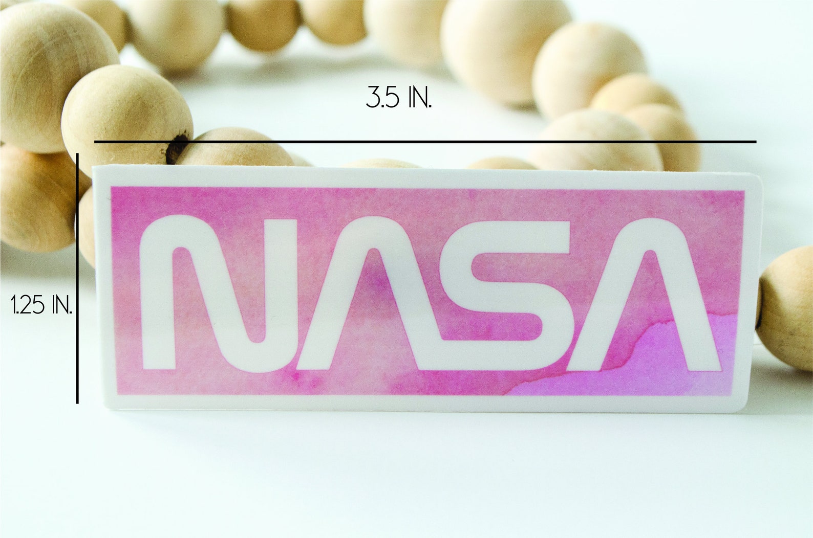NASA Pink Worm Sticker Laptop Sticker Water Bottle Sticker - Etsy