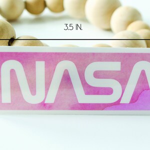 NASA Pink Worm Sticker Laptop Sticker, Water Bottle Sticker, Phone ...