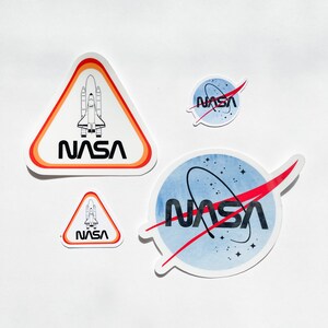 NASA Worm Rocket Sticker Retro NASA Laptop Sticker Water - Etsy