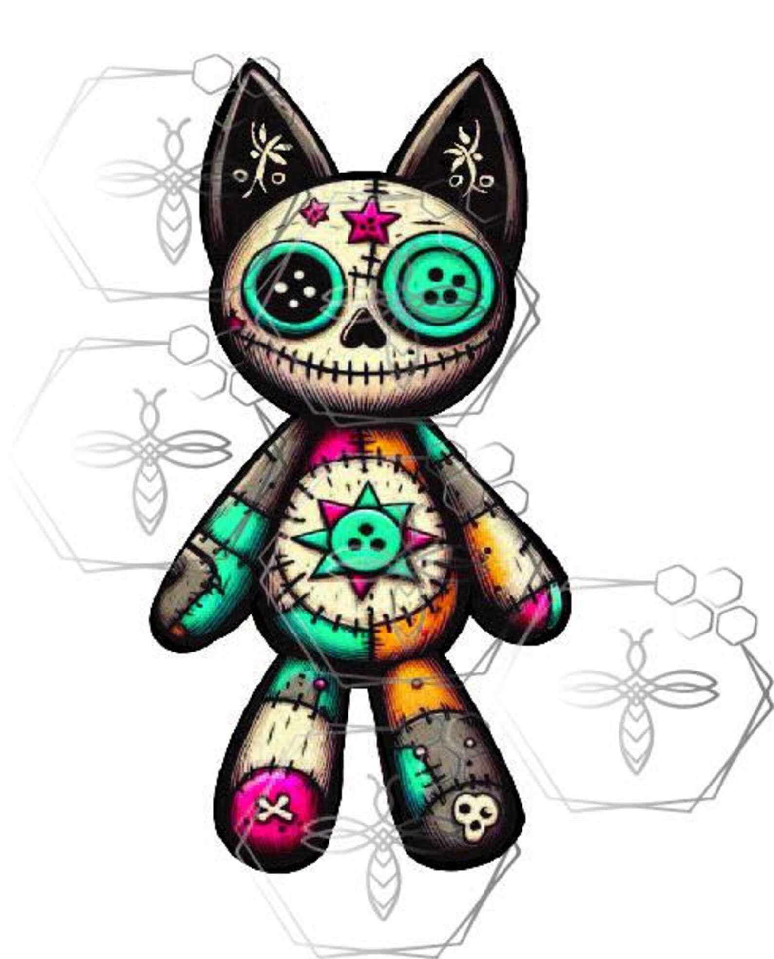 Voodoo Doll, Karma, Cat, Halloween, Tick or Treat, Haunted House, Vivid ...